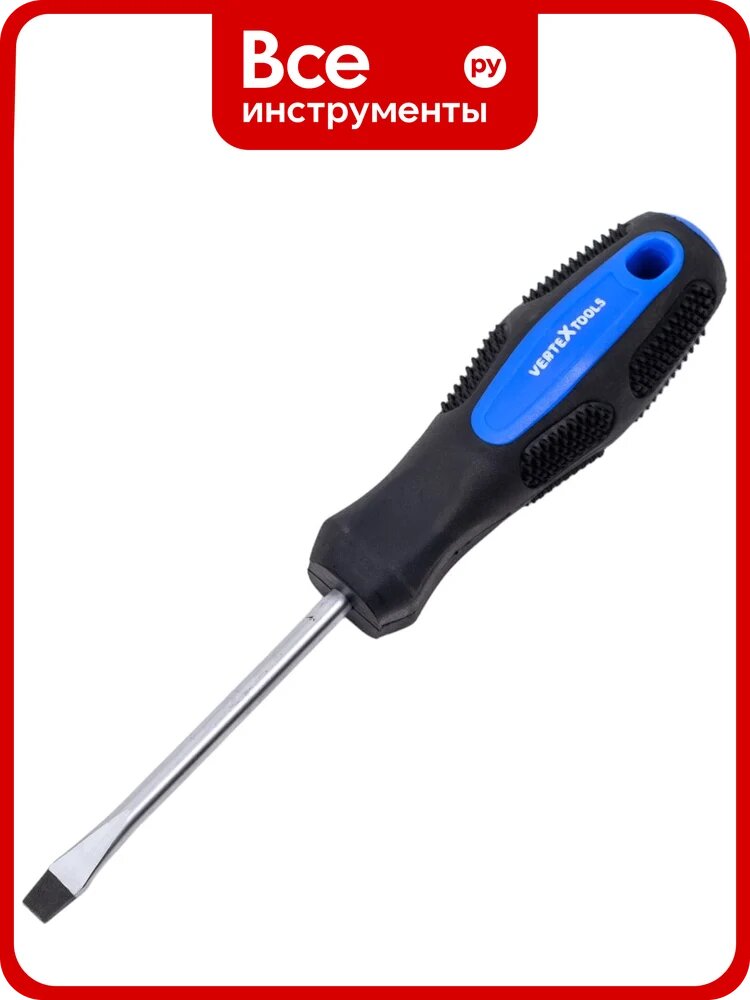 Шлицевая отвертка vertextools 5x75 мм 0051-5-75