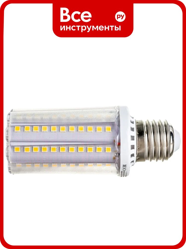 Светодиодная лампа Ecola Corn LED Premium 17,0W 220V E27 4000K кукуруза со стеклом