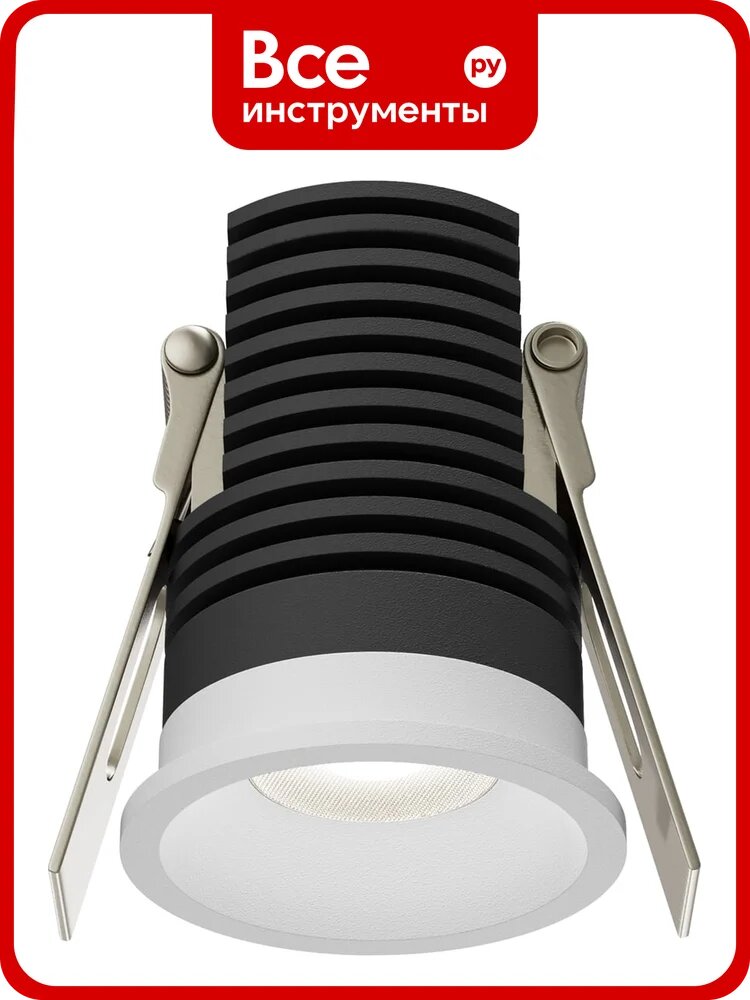 Встраиваемый светильник MAYTONI Mini LED 7W Алюминий Белый DL059-7W4K-W
