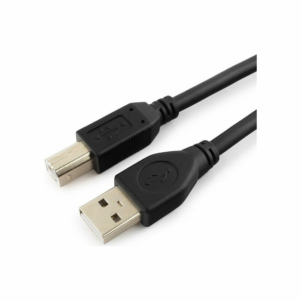 Кабель Cablexpert USB 2.0 Pro AM/BM, 1.8м, экран, черный, пакет CCP-USB2-AMBM-6 — фото 1