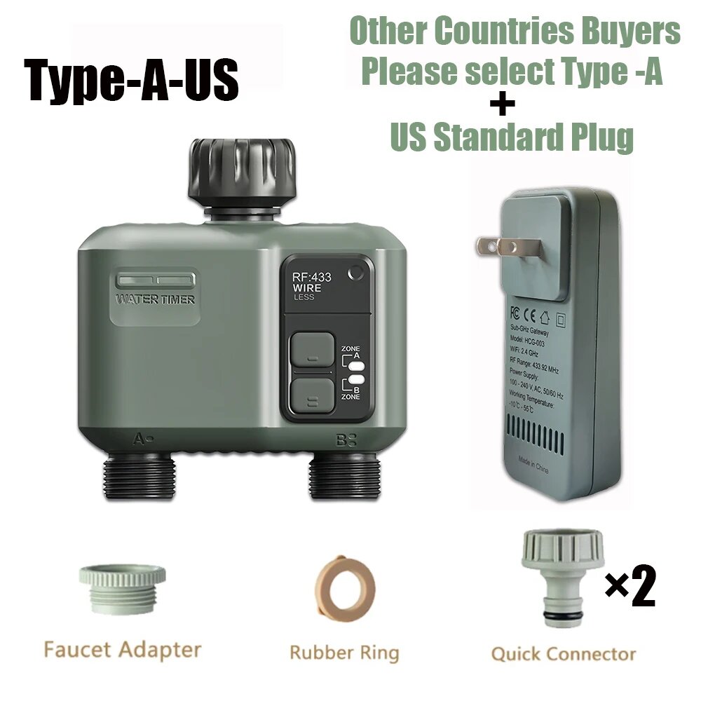 Умный таймер полива RF433 Type-A-US
