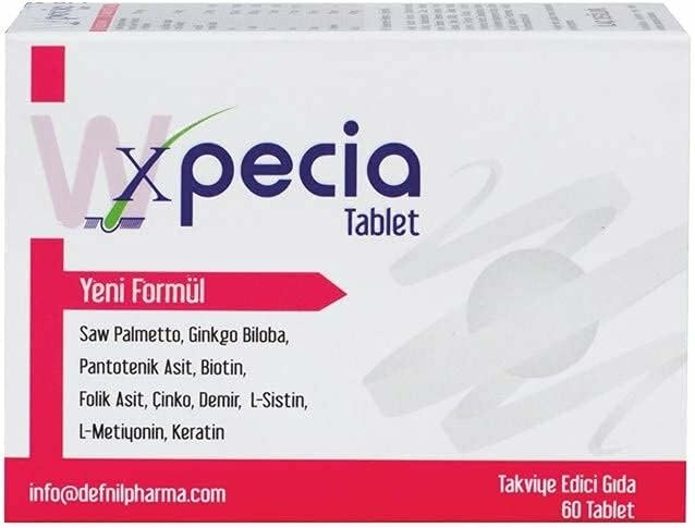 Xpecia - Препарат для укрепления волос для женщин, 60 таблеток укрепление волос таблетки для женщин