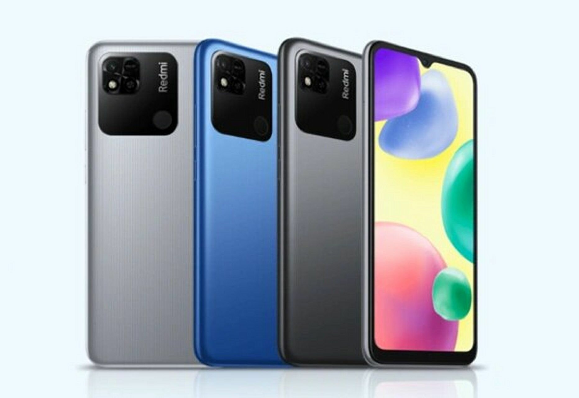 Redmi Смартфон Оригинальный Redmi 10A глобальная версия смартфон 5000mAh 6.53' HD дисплей Helio G25 Octa Core 13MP отпечаток пальца смартфона Global 4/64 ГБ, Nano-SIM, черно-серый