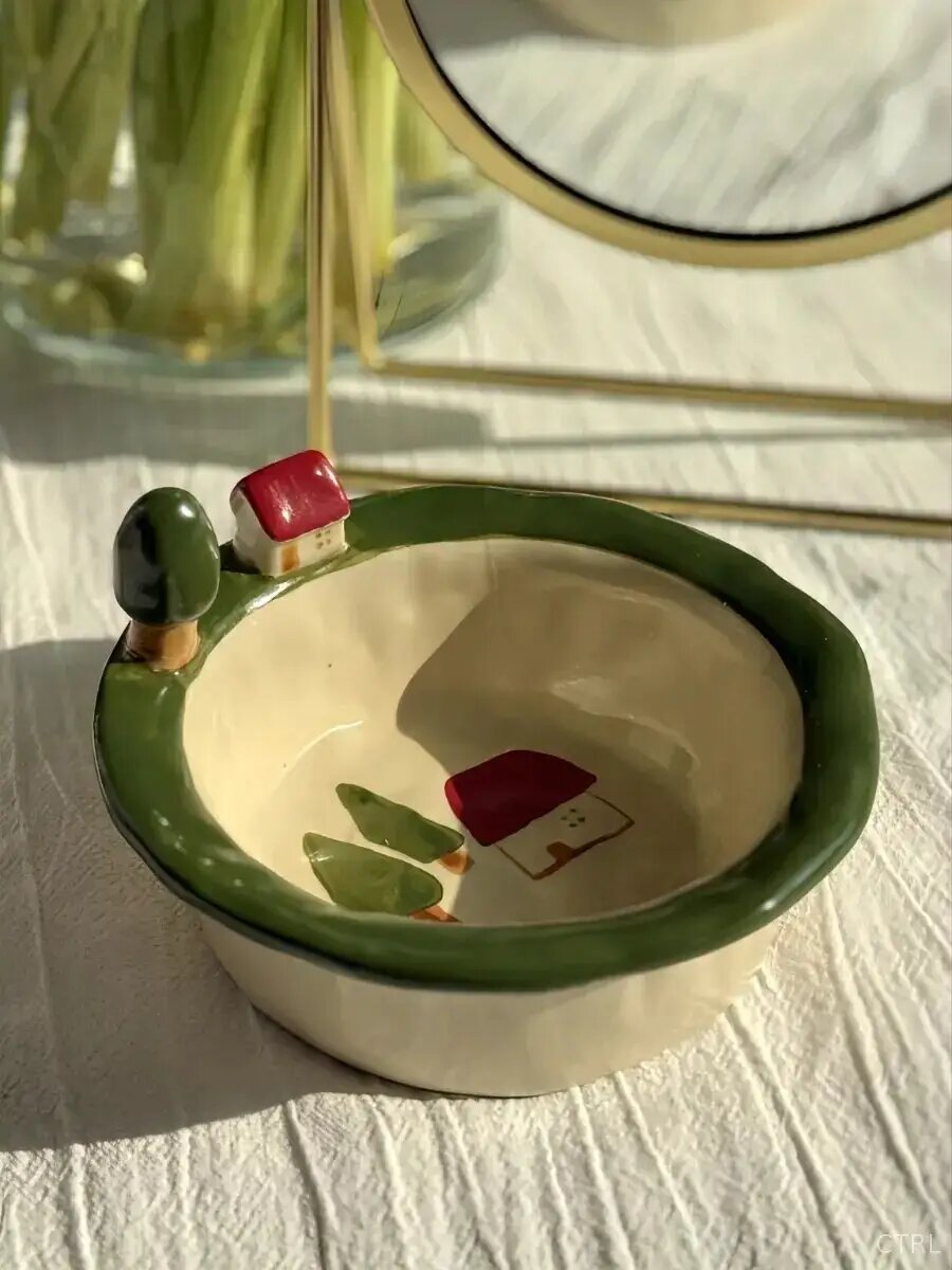 Керамическая тарелка Pinterest глубокая 1 шт