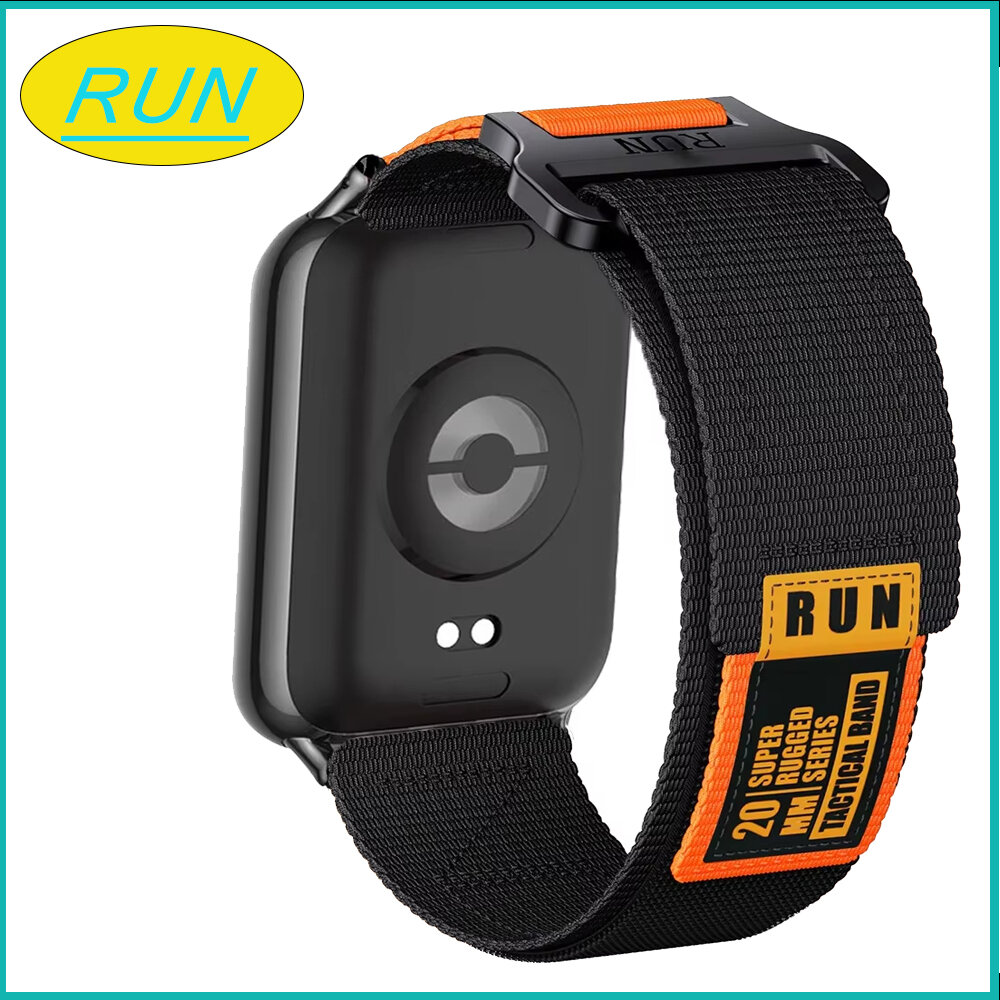 Тактический нейлоновый ремень для часов Xiaomi Redmi 6/5/4 Sport Band для Miband 9/8 pro Эластическая дыхающая заменная часовая лента
