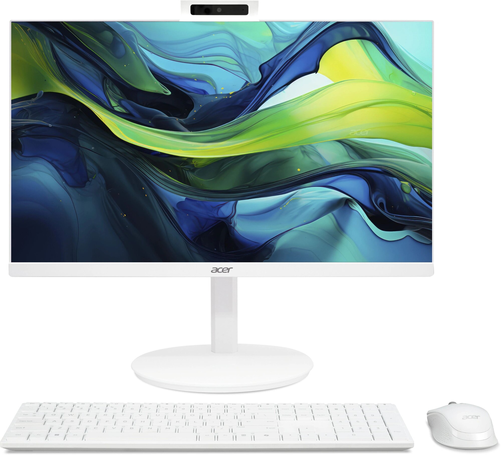 Моноблок Acer Aspire C27-1E13U5UNH 27" Full HD i5 1334U (1.3) 16Gb SSD512Gb Iris Xe CR Windows 11 Home GbitEth WiFi BT 90W клавиатура мышь Cam белый 1920x1080