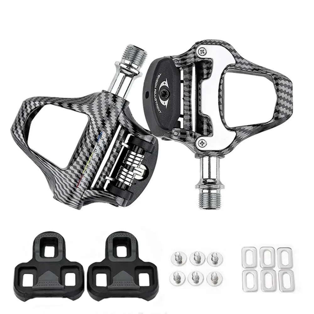Педали RACEWORK для шоссейного велосипеда с контактным креплением для систем LOOK с блокировкой педалей