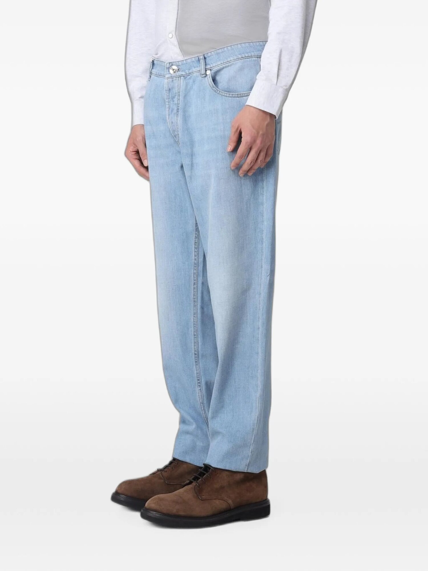 Джинсы BRUNELLO CUCINELLI Straight-leg jeans, размер 60 — фото 1