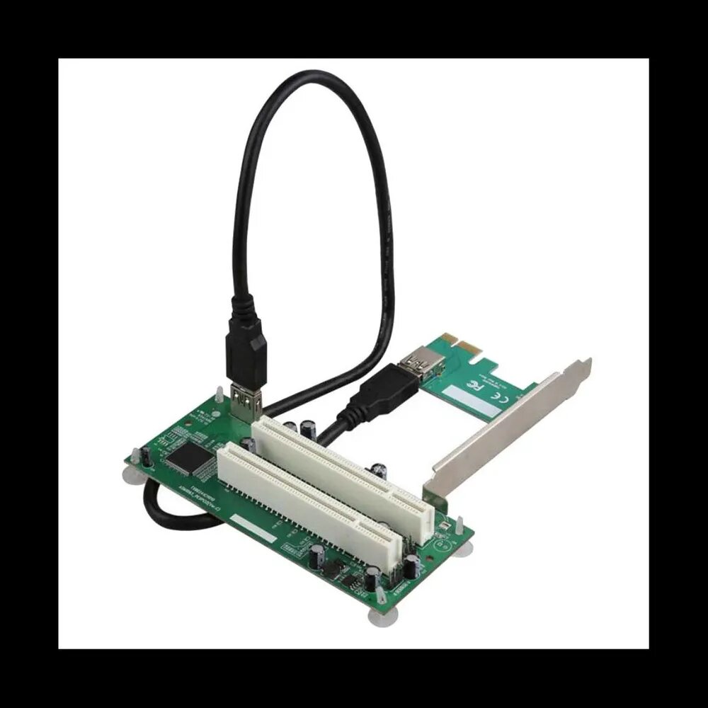 (K N E X) Карта адаптера PCI-Express PCI-E совместим с настольных ПК PCIe расширения двумя слотами Pci USB 3.0 Card Converter