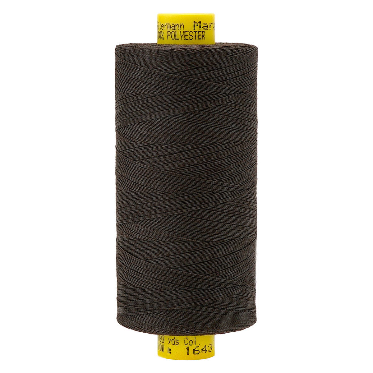 Нитки Mara 120/1000 м универсальные, 100% полиэстер Gutermann 700207 (1643 черно-серый), 10 шт