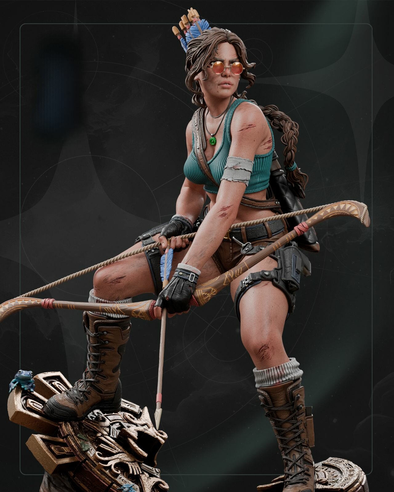 Сборная модель Lara Croft (Tomb Raider), 310мм, 1/6 для покраски
