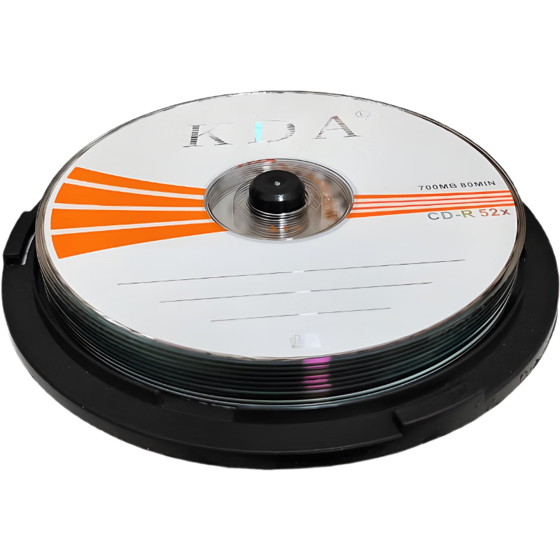 KDA Office Series CD-R Диски 52x Скорость 700MB Пустые Оптические Носители 10 шт в упаковке Количество：Офисные диски
