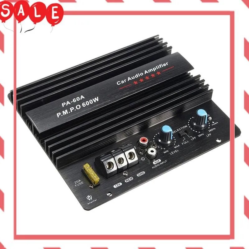 (H B N O) 12V 600W Car Audio Усилитель Мощности Boord Сабвуфер Без Потерь Мощный Моноканальный Repalcement