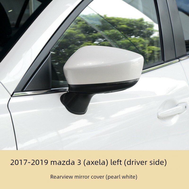 Zamok zerkala Mazda 3 Axela 2017-2019, voditel'skaya storona, Perlynyy Beliy