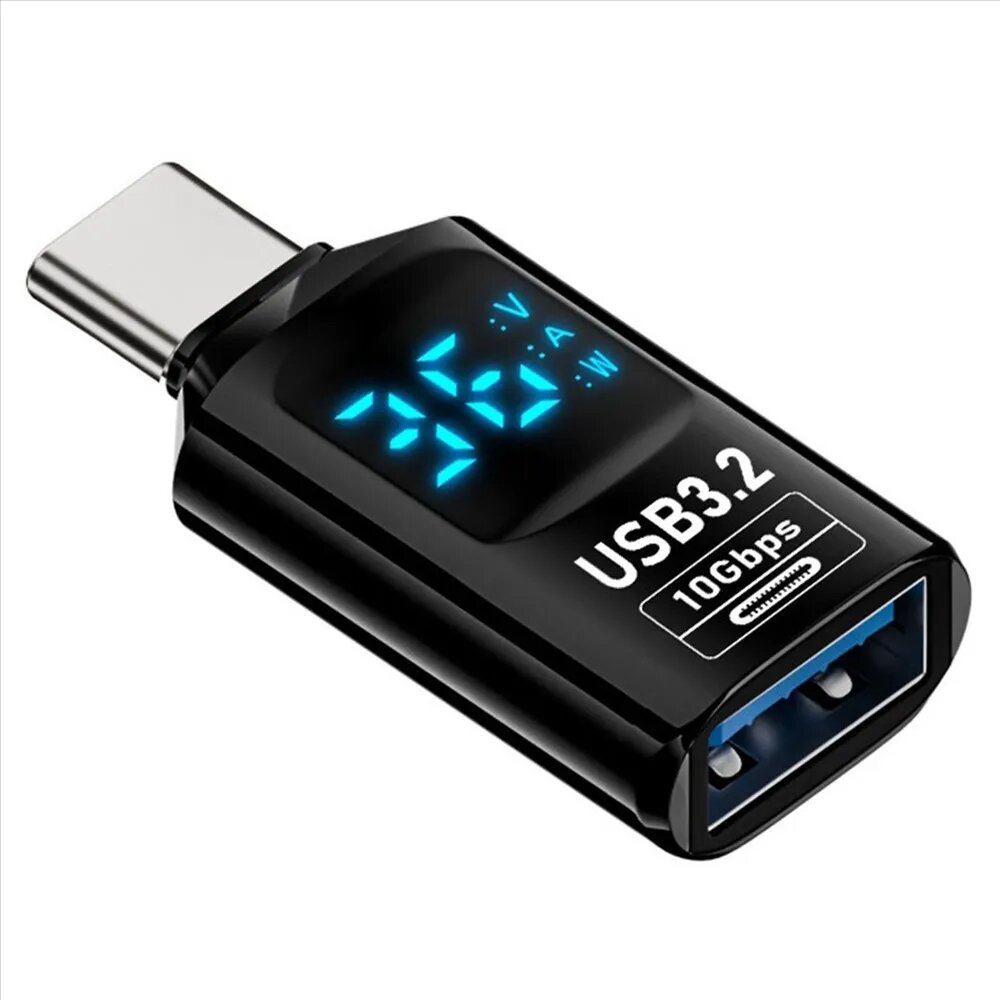 1 Шт. Цифровой Светодиодный Дисплей USB 3.2 Адаптер 10 Гбит/С 36-60 Вт A