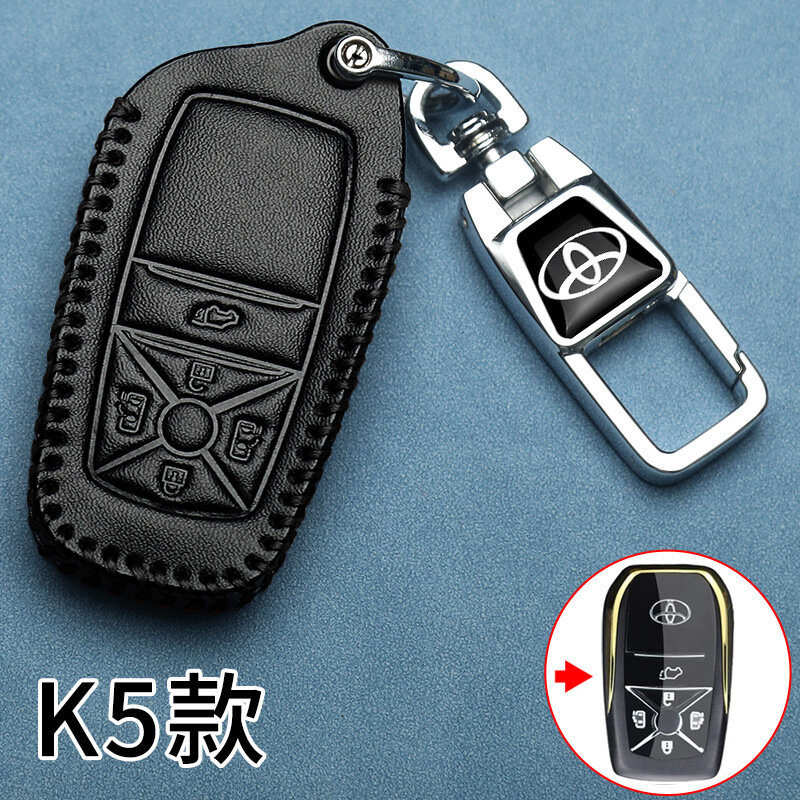 Чехол для ключа K5 модели с многофункциональным брелоком и номером от потери для Toyota Land Cruiser Prado
