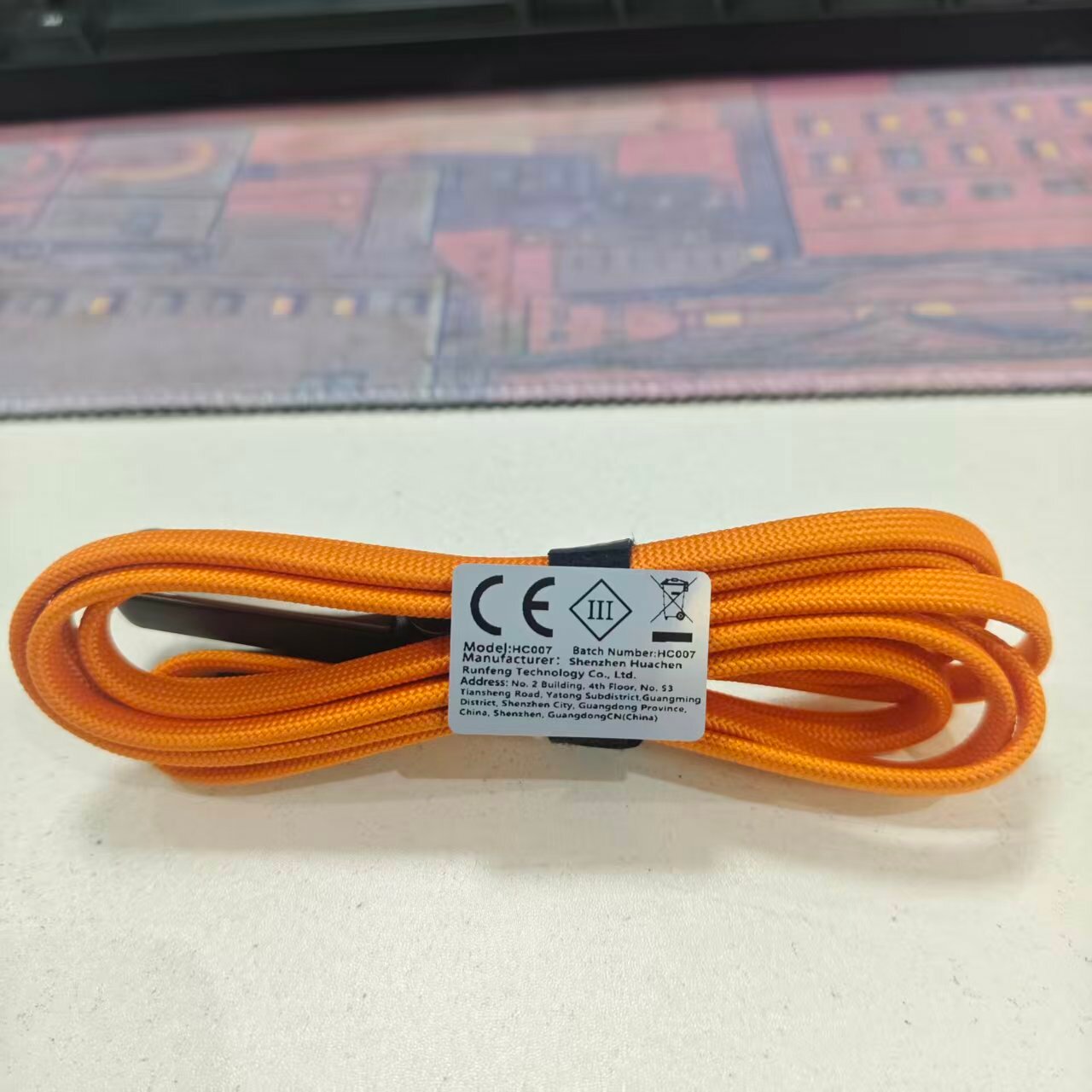 Зарядный кабель 240W быстрой зарядки, нейлоновая оплетка, Type-C, для iPhone 15/16/17, Android, Samsung, Huawei, длина 100 см, оранжевый, с возможностью игры во время зарядки