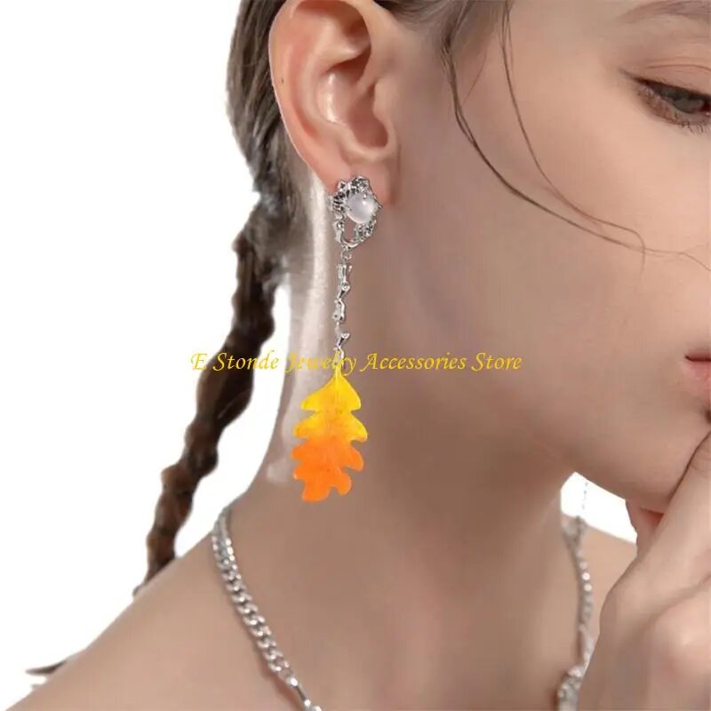 Силиконовые формы для сережек кленовый лист