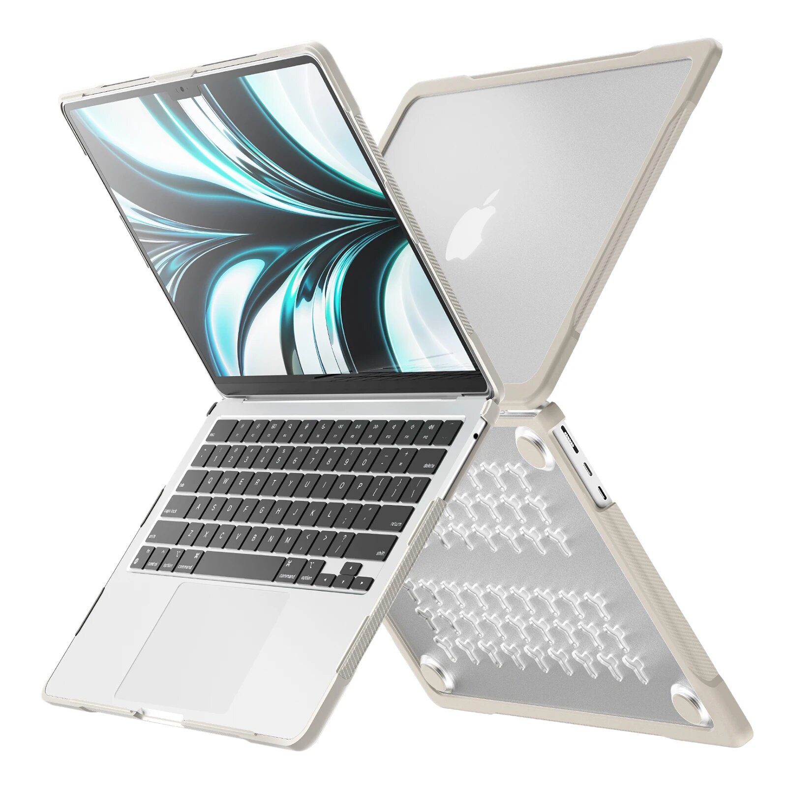 Чехол для MacBook Air 13.6" A3119 M3, бежевый