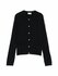 Кардиган Moncler Ribbed-knit button-up cardigan, размер 46