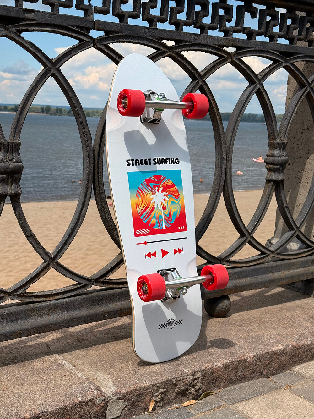 Круизер в сборе BroStuff street surfing white, размер 32x10.5 (комплект)