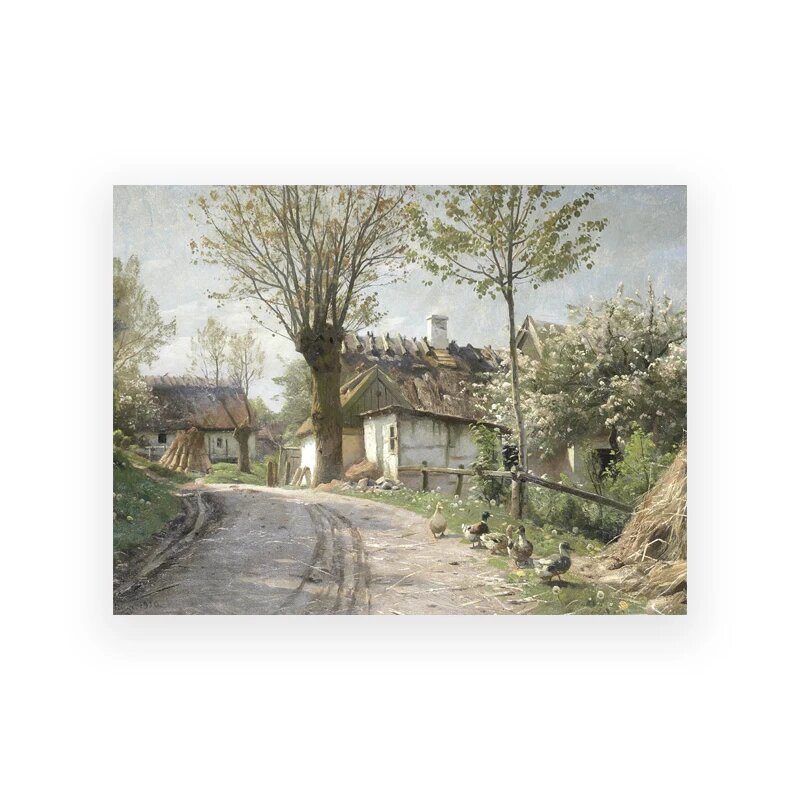 Печать на холсте "Сельская местность" 20x25 см, bPC11604, без рамы