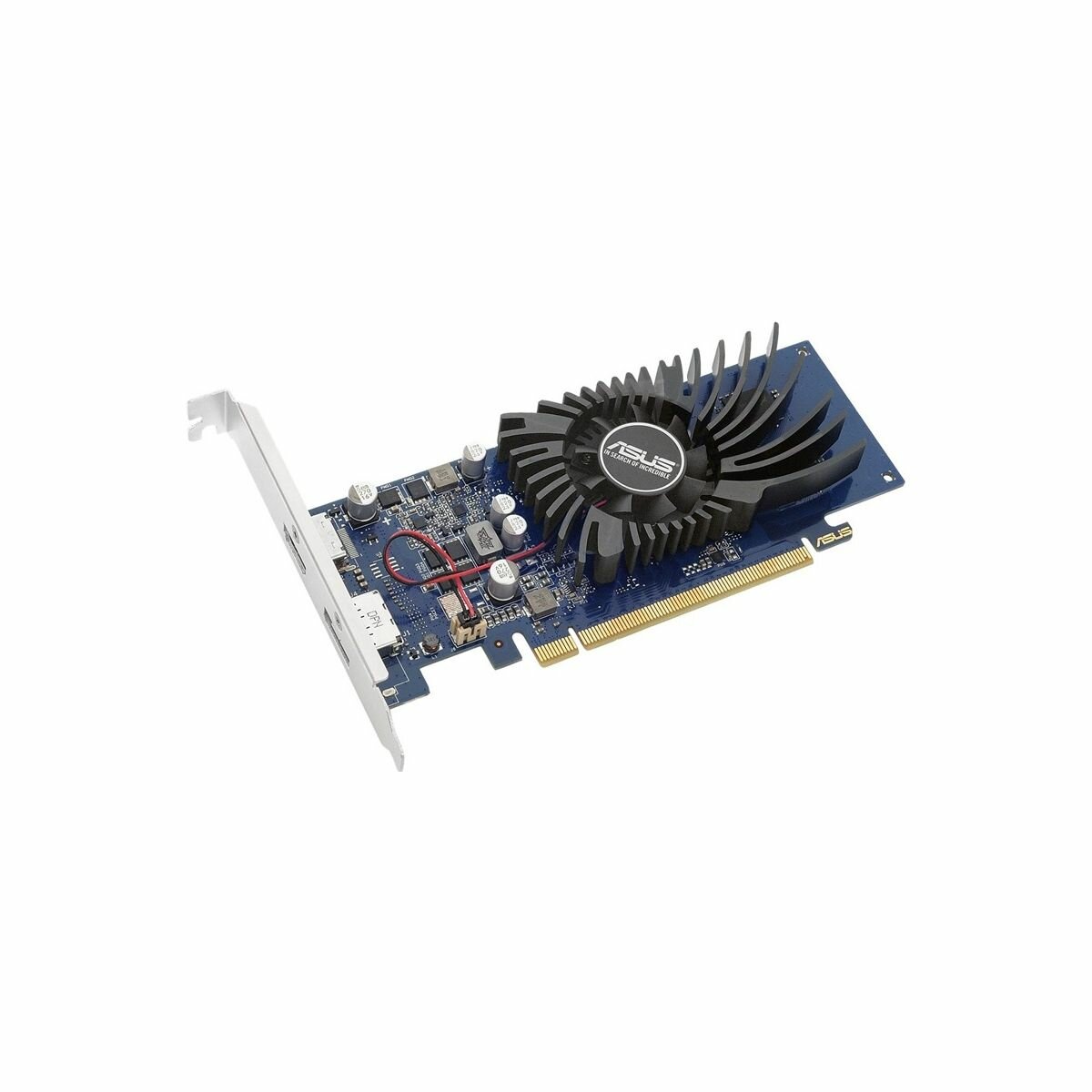 Видеокарта Asus GeForce GT 1030, 2GB, GDDR5, 1228MHz, 1 слот, 169мм, черный/синий
