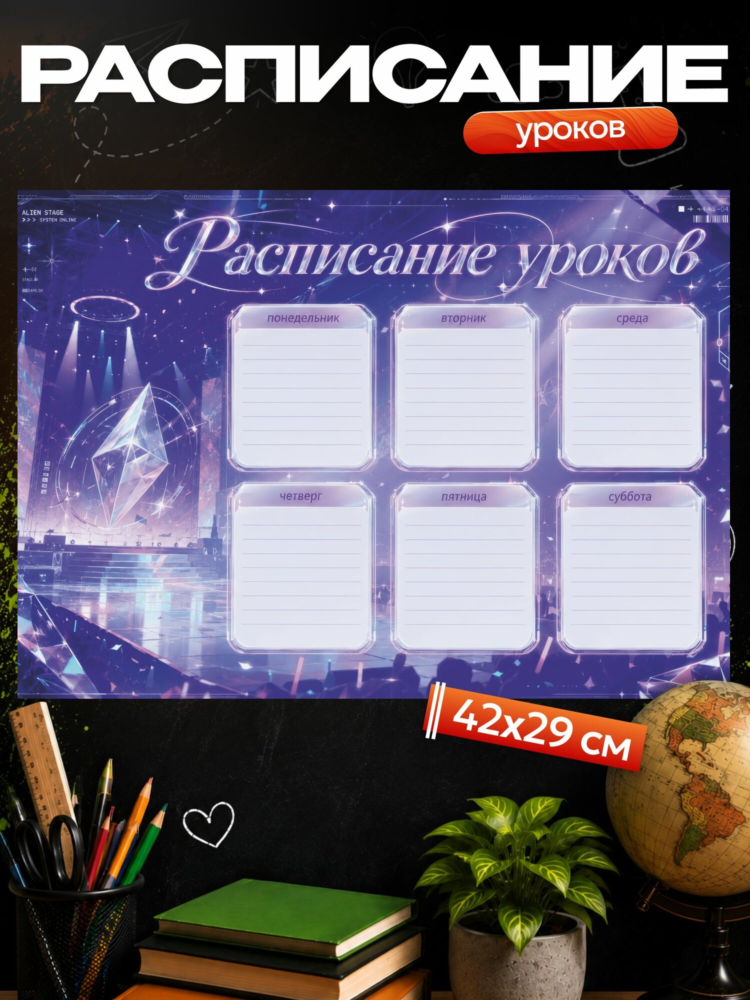 Расписание уроков Alien Stage
