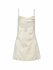 Платье Off-White Lace-insert satin dress, размер 42
