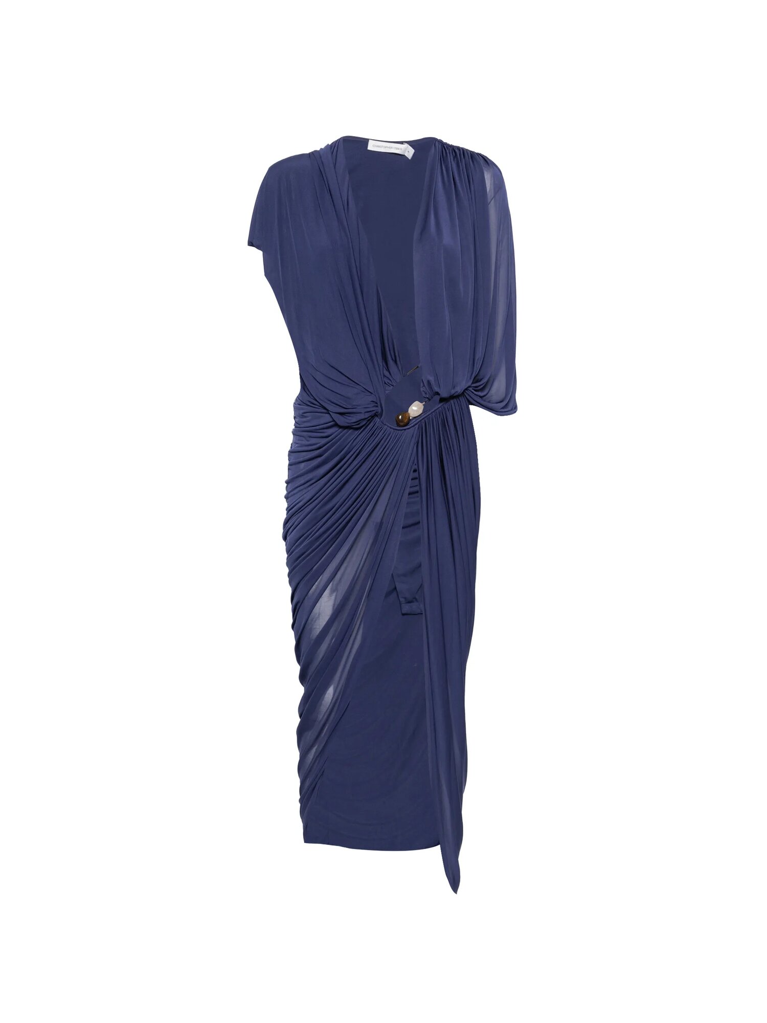 Платье Helix crystal-draped maxi dress