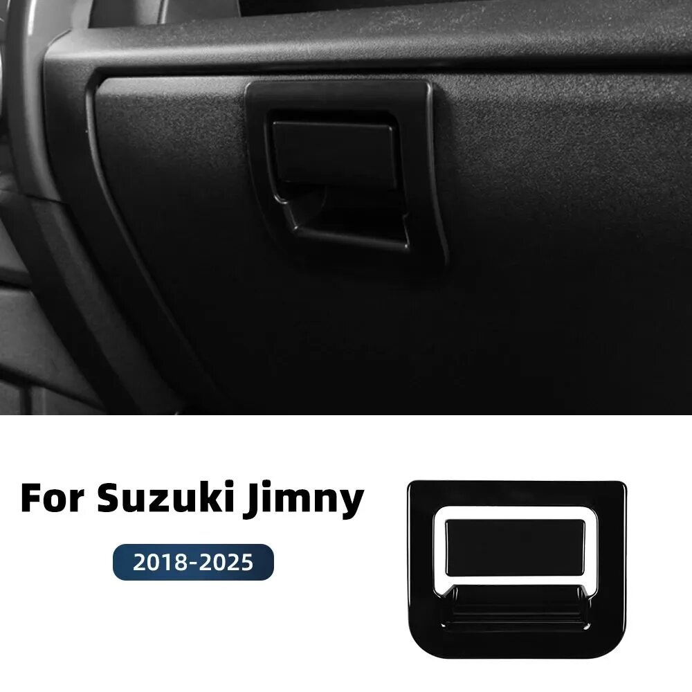 Для Suzuki Jimny 2018-2025 годов, декоративная накладка на бардачок пассажира, глянцевое покрытие, универсальная левой и правой стороны, моделей с 3 и 5 дверями.