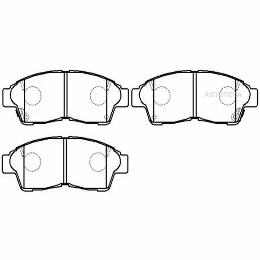 Колодки тормозные HSB HP5001 TOYOTA CAMRY 91-01, CARINA E 91-01, COROLLA 92-00, PICNIC 96-01, RAV 4 94-00