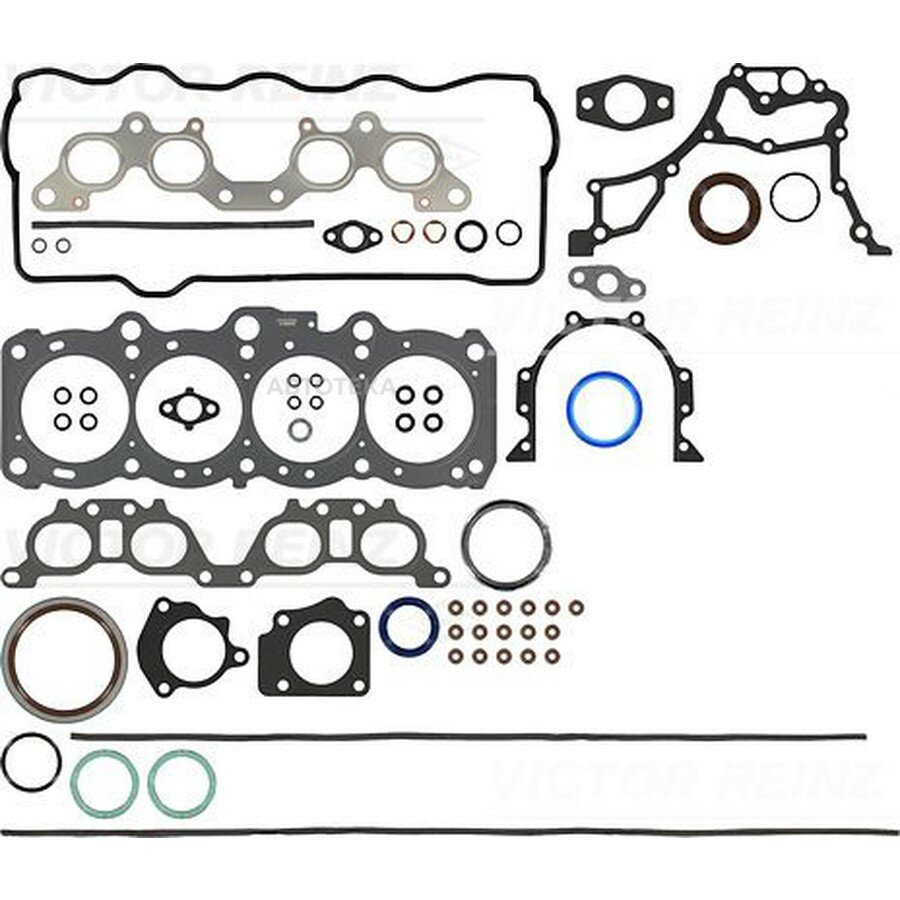 Прокладки двигателя комплект TOYOTA AVENSIS/RAV4 94-01 (бек картера) VICTOR REINZ 015286501