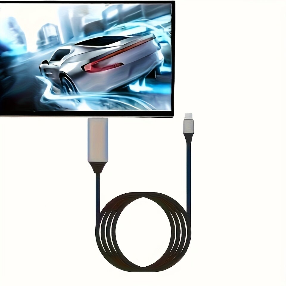 Кабель-адаптер для подключения телефона к HD TV, монитору или проектору, черный, для передачи фильмов, видео и фото