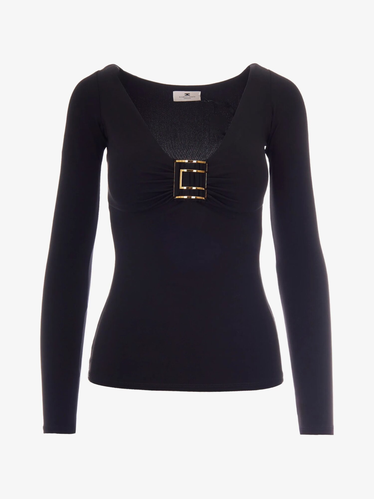 Топ Top in jersey-fabric with jewel logo-detail