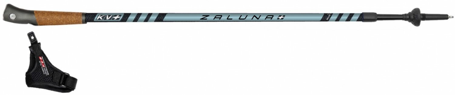 Палки для ходьбы KV+, телескопические, ZALUNA, 2 секции, алюминий, 135 см
