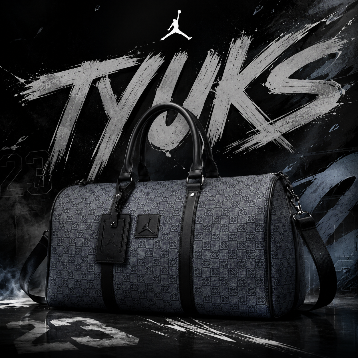 Сумка-рюкзак Nike Air Jordan Monogram Duffle "Dark Smoke Grey"