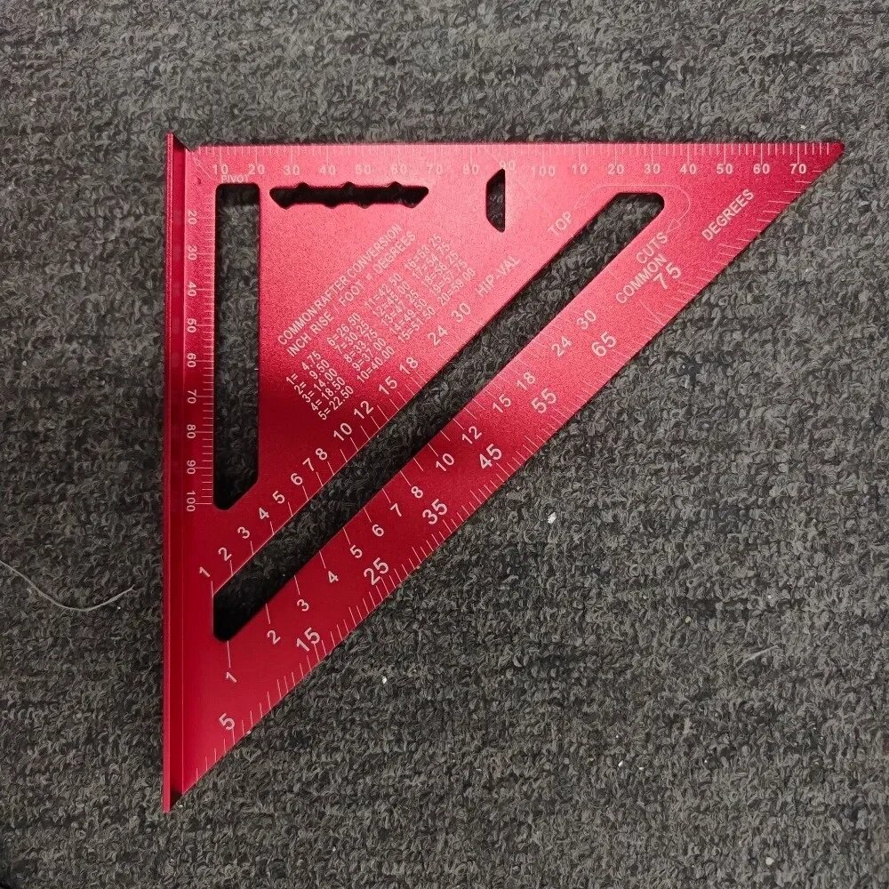 Алюминиевый треугольный угольник 7 дюймов Red
