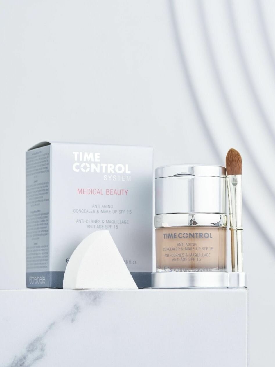 Etre Belle Time Control Anti Aging Make-up + Concealer Антивозрастной крем для лица 2 в 1 с консилером, цвет TC Nude