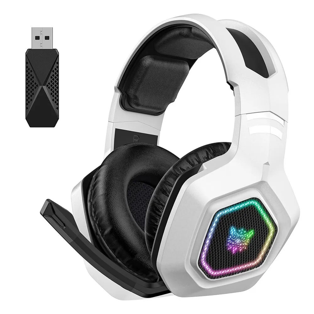 Наушники беспроводные с микрофоном B100, Bluetooth, USB Type-C, белый