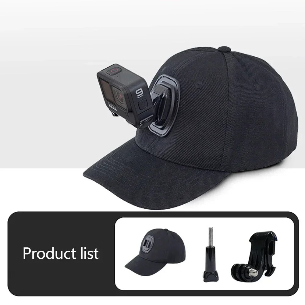 Крепление для экшн-камеры на бейсбольную шапку Black color, Черный