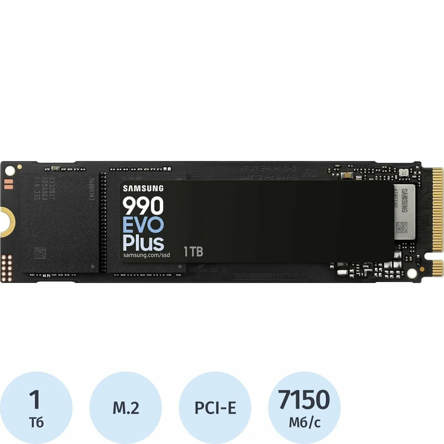 SSD накопитель Samsung 990 EVO Plus 1Tb M.2 PCI-E 4.0 x4(MZ-V9S1T0BW)