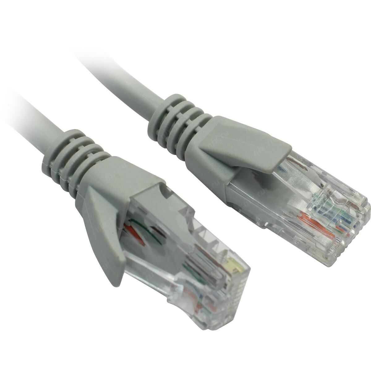 ExeGate UTP-RJ45-RJ45-5e-5M-GY Patch Cord UTP кат.5e, 5м, серый EX138964RUS — фото 1