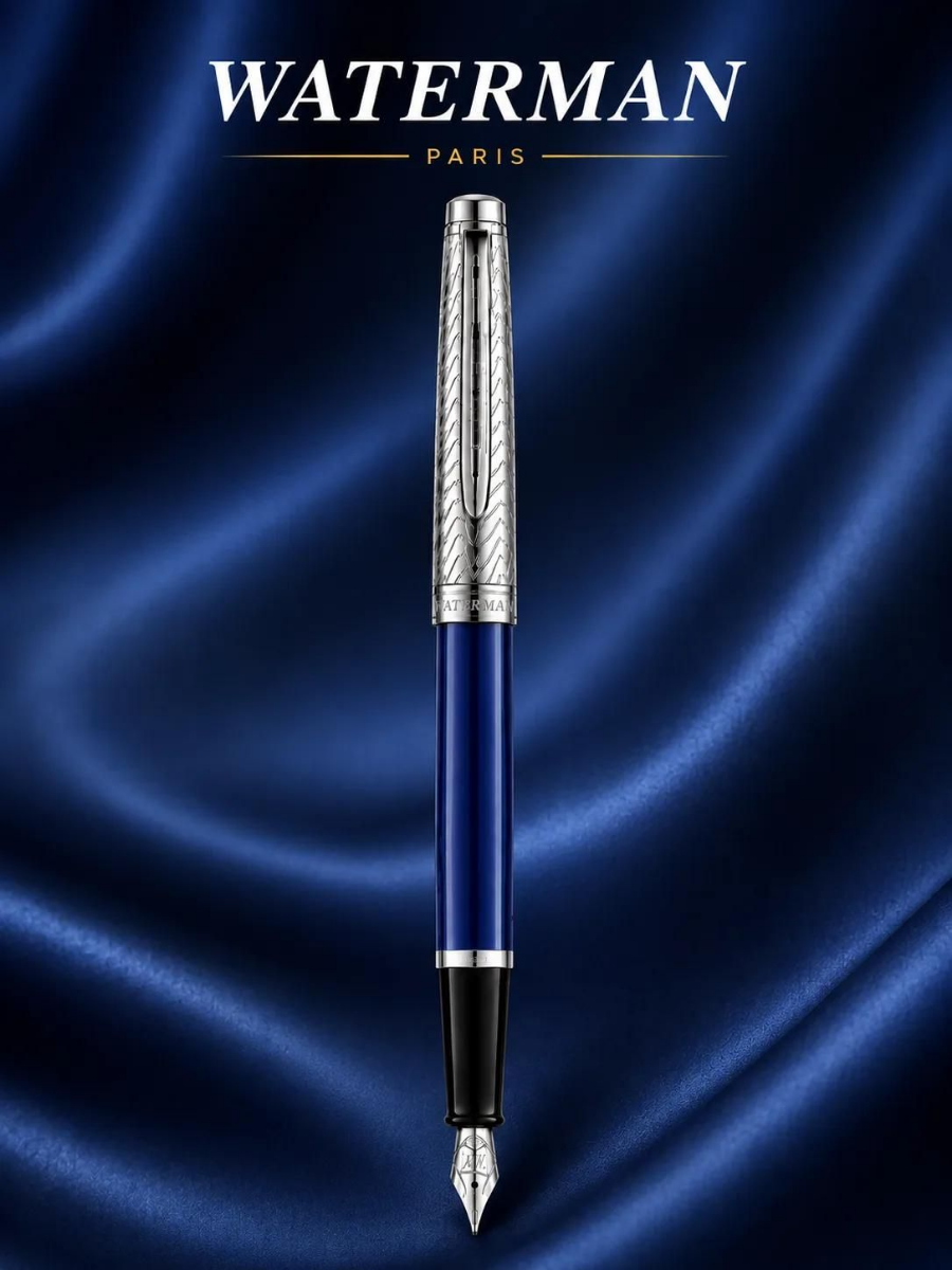 Ручка перьевая Waterman Hemisphere Deluxe Blue Wave CT F в подарочной упаковке