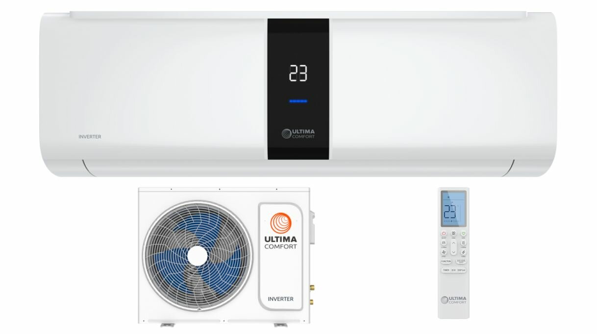 Cплит-система ULTIMA COMFORT серии ELYSIUM Inverter ELB-I18PN, до 53 м2, инвертор, 3D поток, SOFT WIND, класс А, 5 скоростей от 29 дБ, ECO режим, обогрев до -15, гарантия 2 года