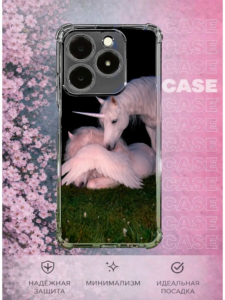 Чехол на Realme C63 с принтом Dreamcore единорог