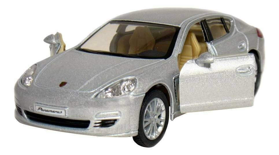 Машина Kinsmart Porsche Panamera S серебристая