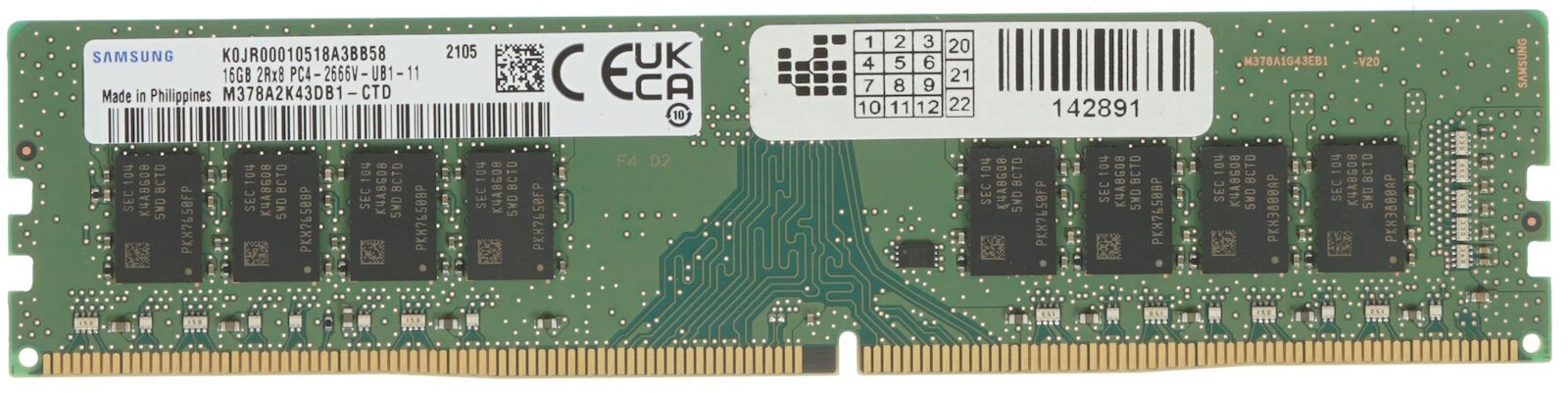 Оперативная память Samsung [M378A2G43DB1-CTD] 16 ГБ 2666