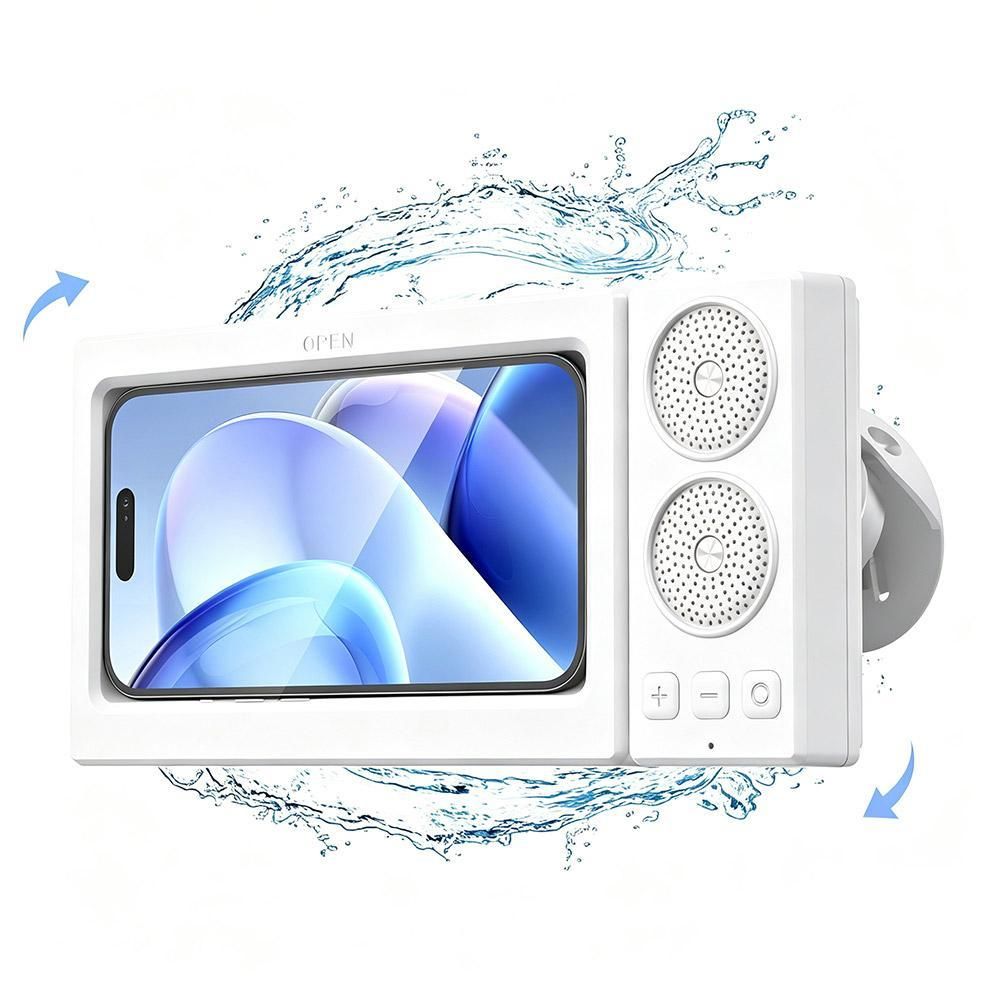 Небольшая Bluetooth-колонка, водонепроницаемая, с сенсорным экраном, подходящая для использования в ванной комнате во время принятия душа