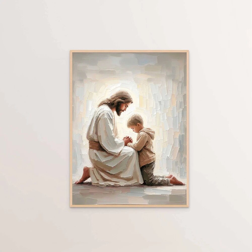Иисус Христос, печать на холсте 50x70см, CJ55098